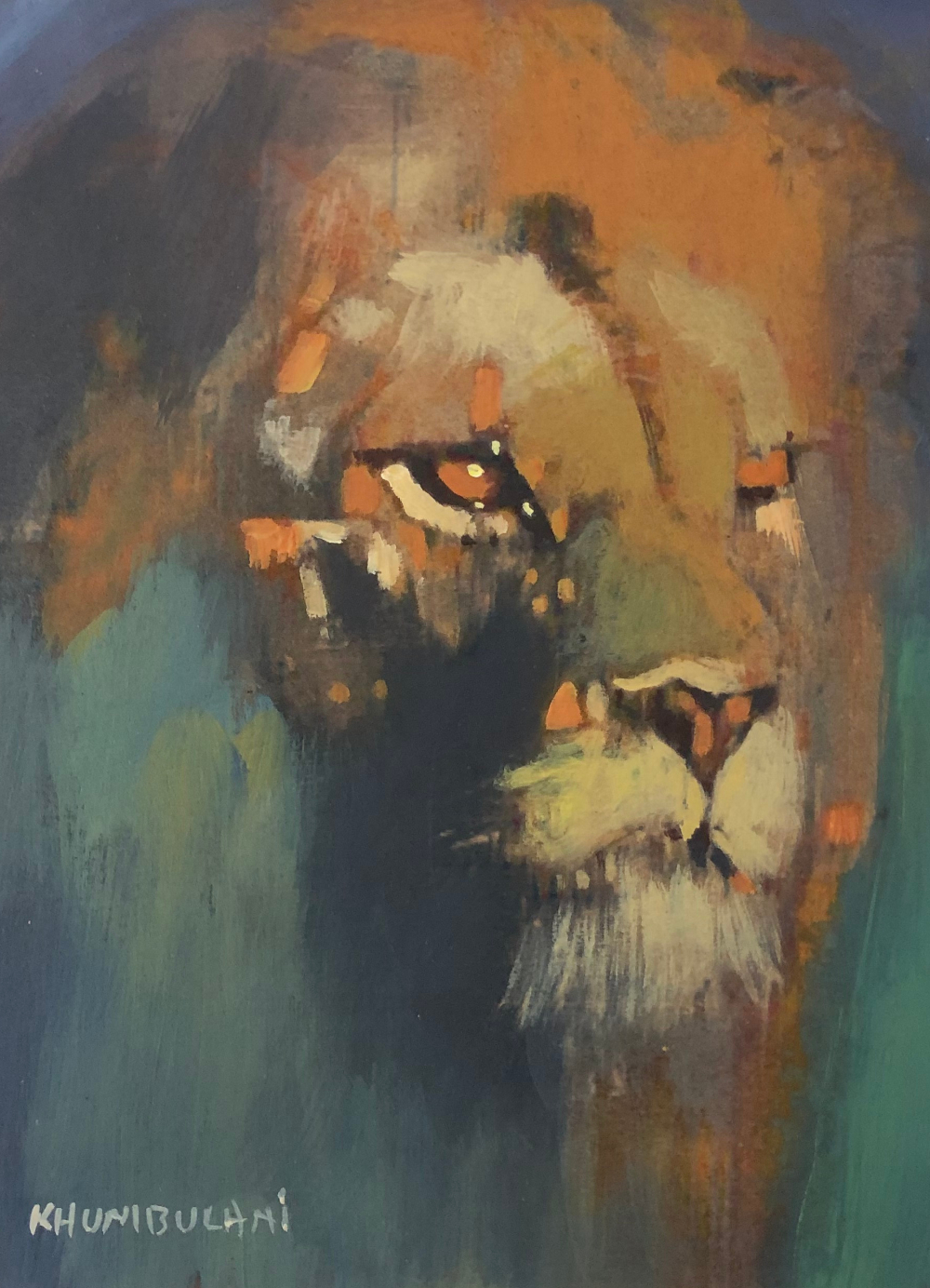 Khumbulani - Various Animals (210 x 150) (SOLD) - Lonehill Art Gallery