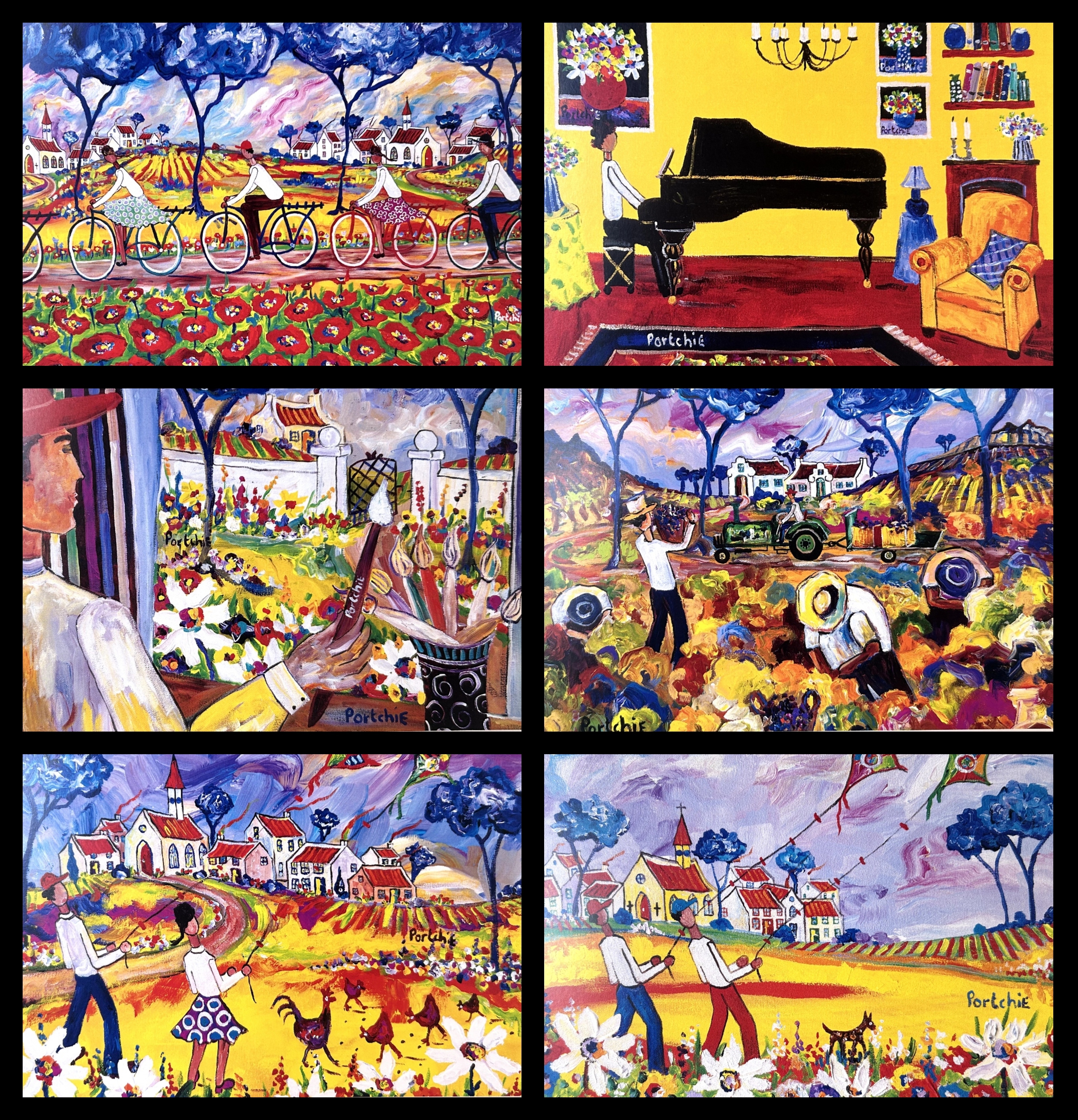 Portchie - Various Prints (140 x 210 each) - Lonehill Art Gallery