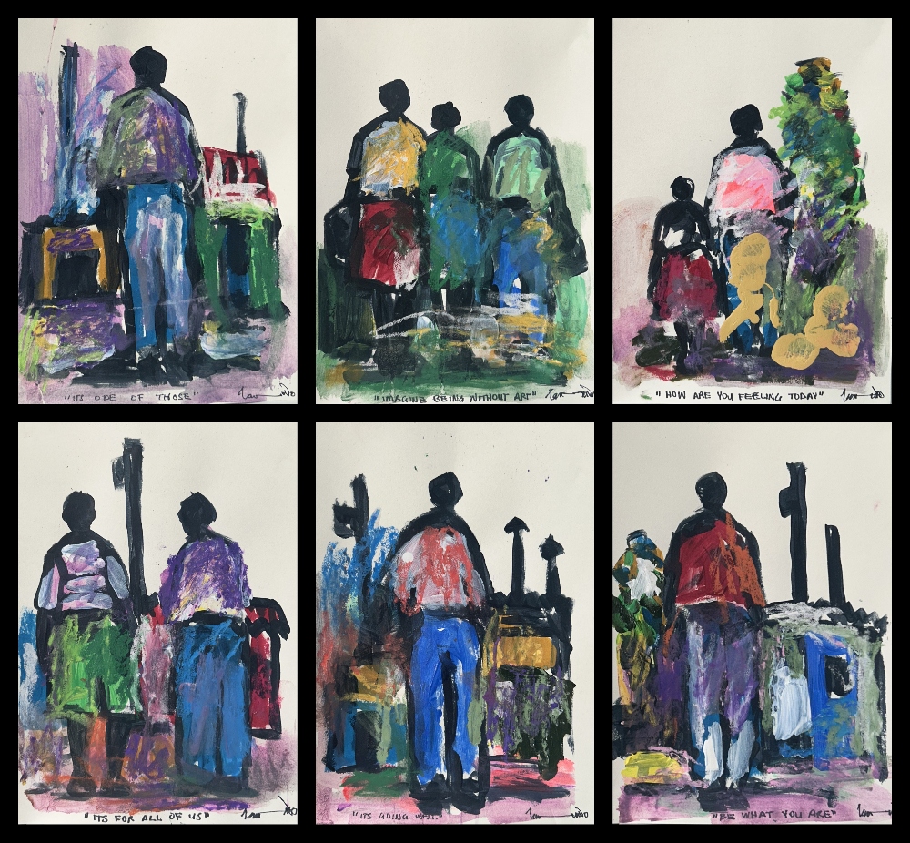 Nthando Ngwenya - Various Scenes (510 x 370 Each) - Lonehill Art Gallery